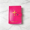 Beforeyayn Catholic Leather Holy Card Pocket Protector with Snap ...