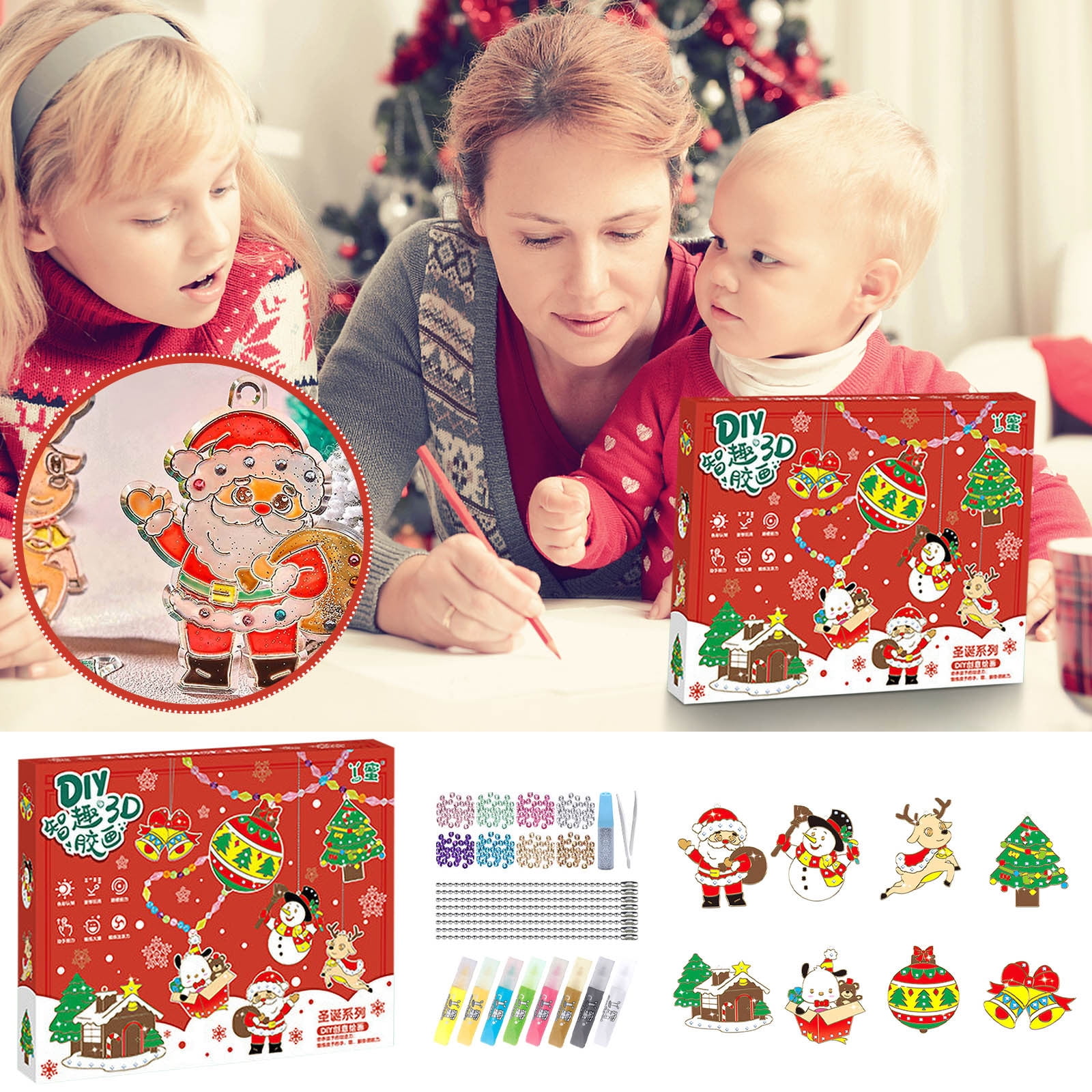 Beforeyayn DIY Crystal Paint Arts and Crafts Set Three Dimensional ...