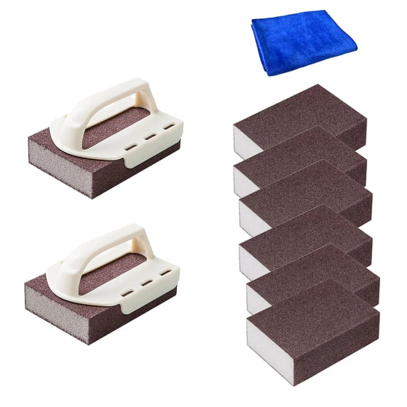Beforeyayn Decontamination Cleaning Brush Sponge, Carborundum Emery ...