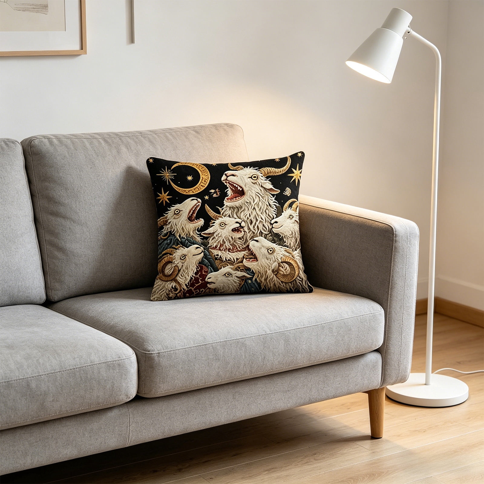 Beforeyayn Demon Print Pillow, Decorative Throw Pillow Set for Sofa ...
