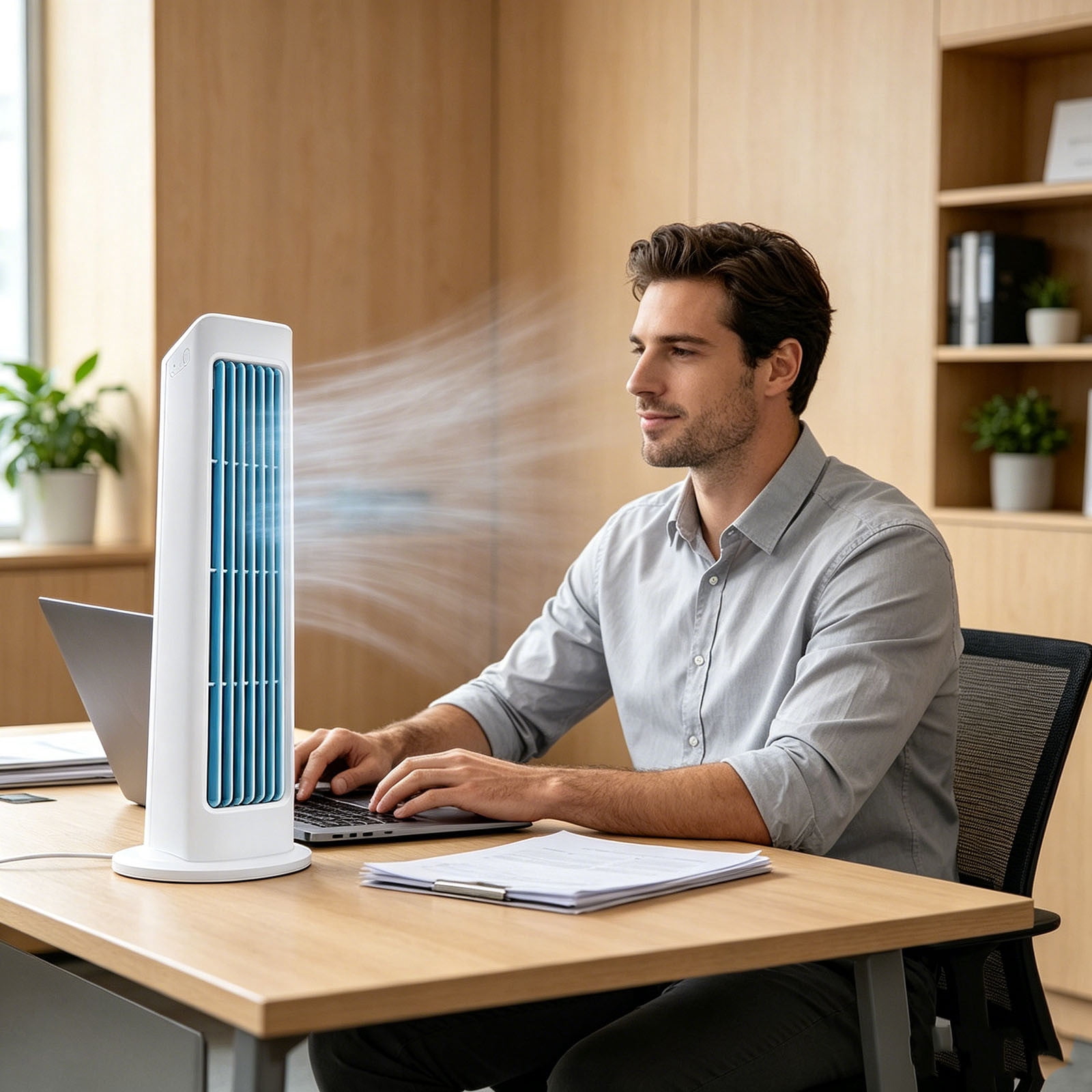 Beforeyayn Desktop Silent Fan Office Usb Tower Fan Household High Wind ...