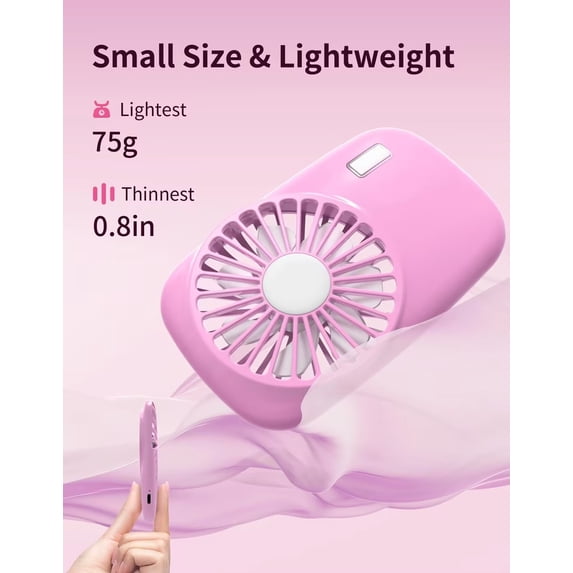 Beforeyayn Handheld Mini Fan Powerful Small, Portable Speed Adjustable ...