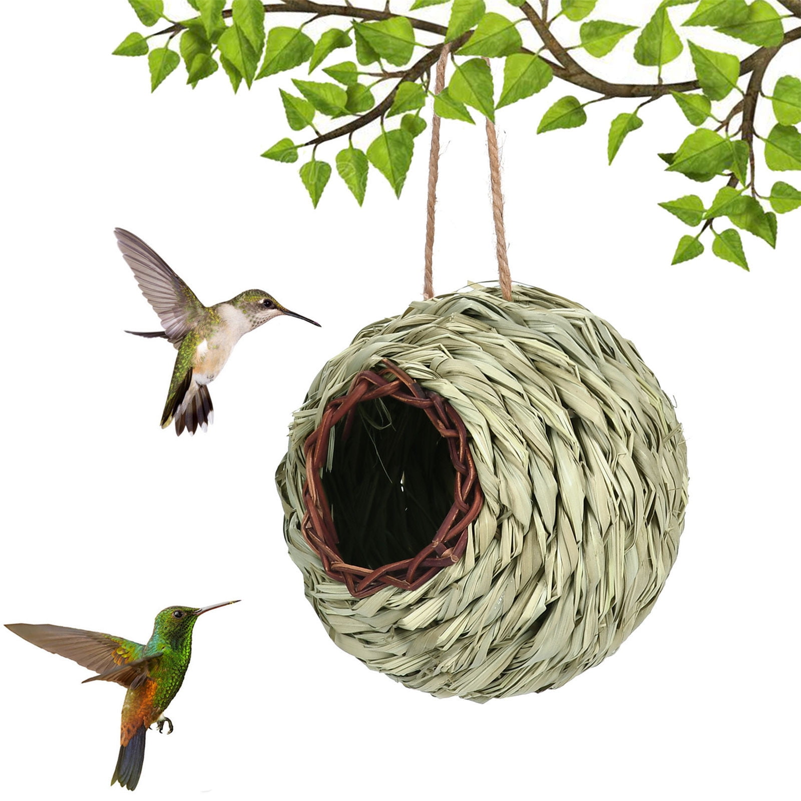 Beforeyayn Hummingbird Nests House Spherical Round Mouth Bird Nests ...