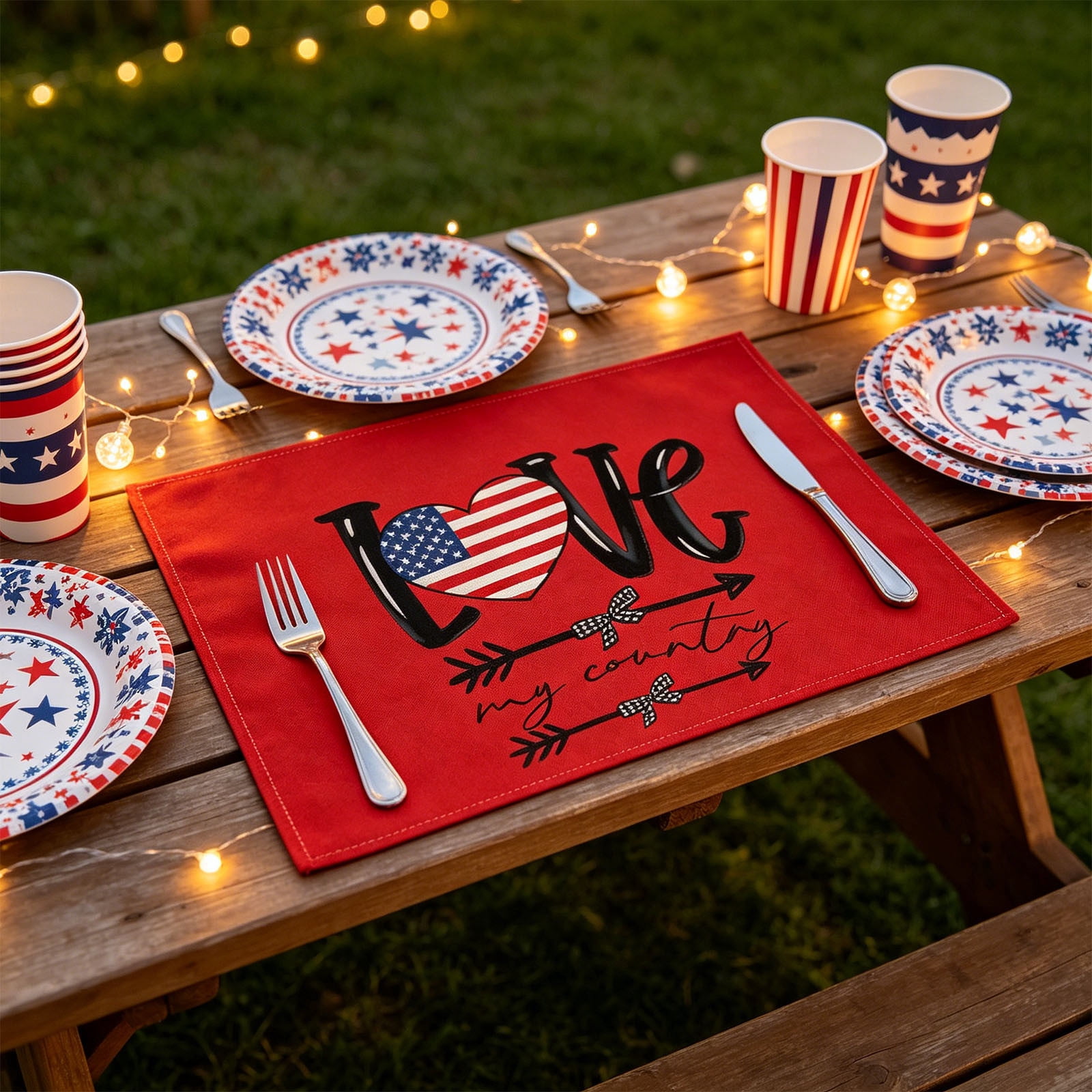 Beforeyayn Independence Day Placemat, Kitchen Accessories For Adults ...
