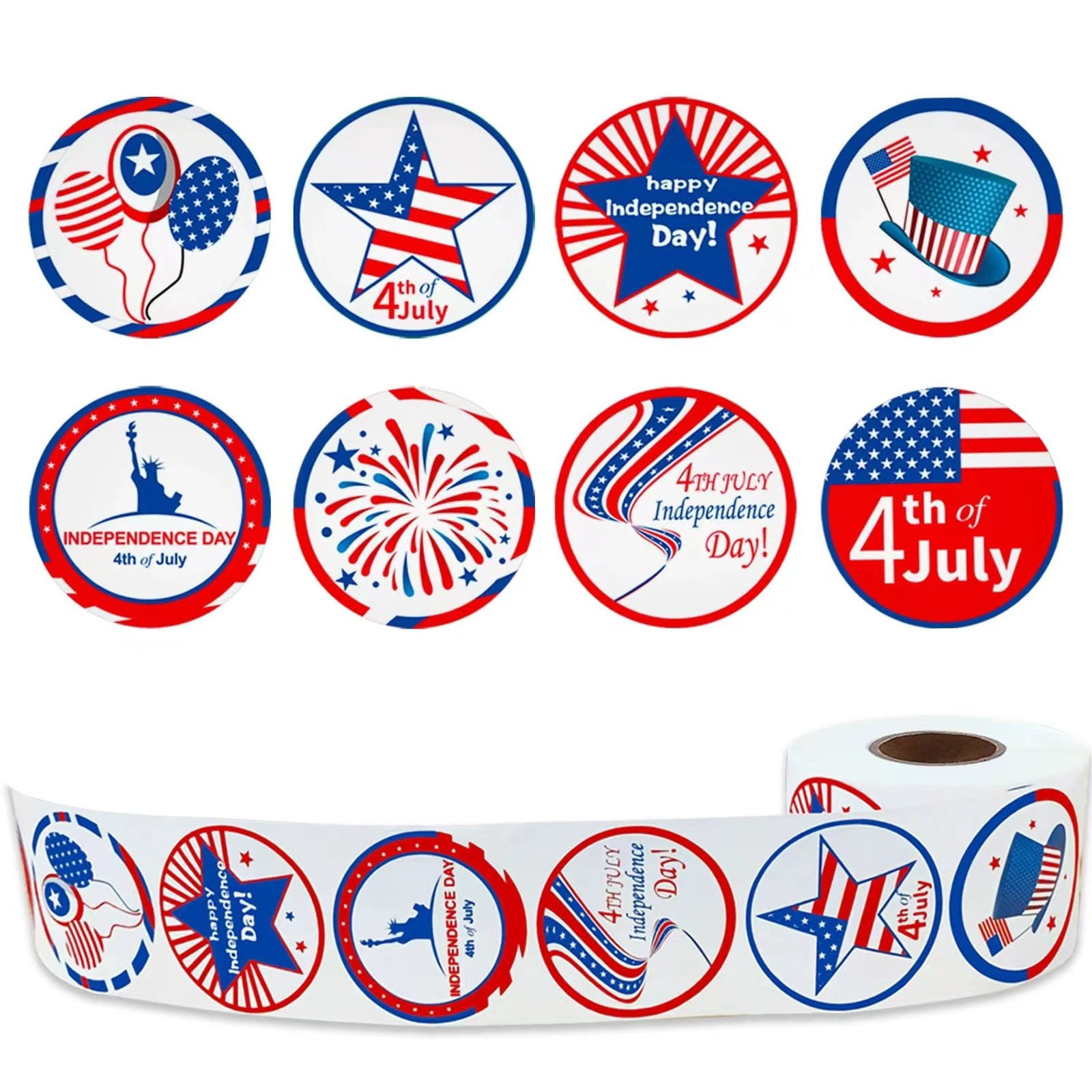 Beforeyayn Independence Day Sticker Decoration Gift Box, Adhesive ...