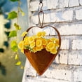 Beforeyayn Metal Heart Shaped Flower Pots, Can Hang on Wall or Window ...