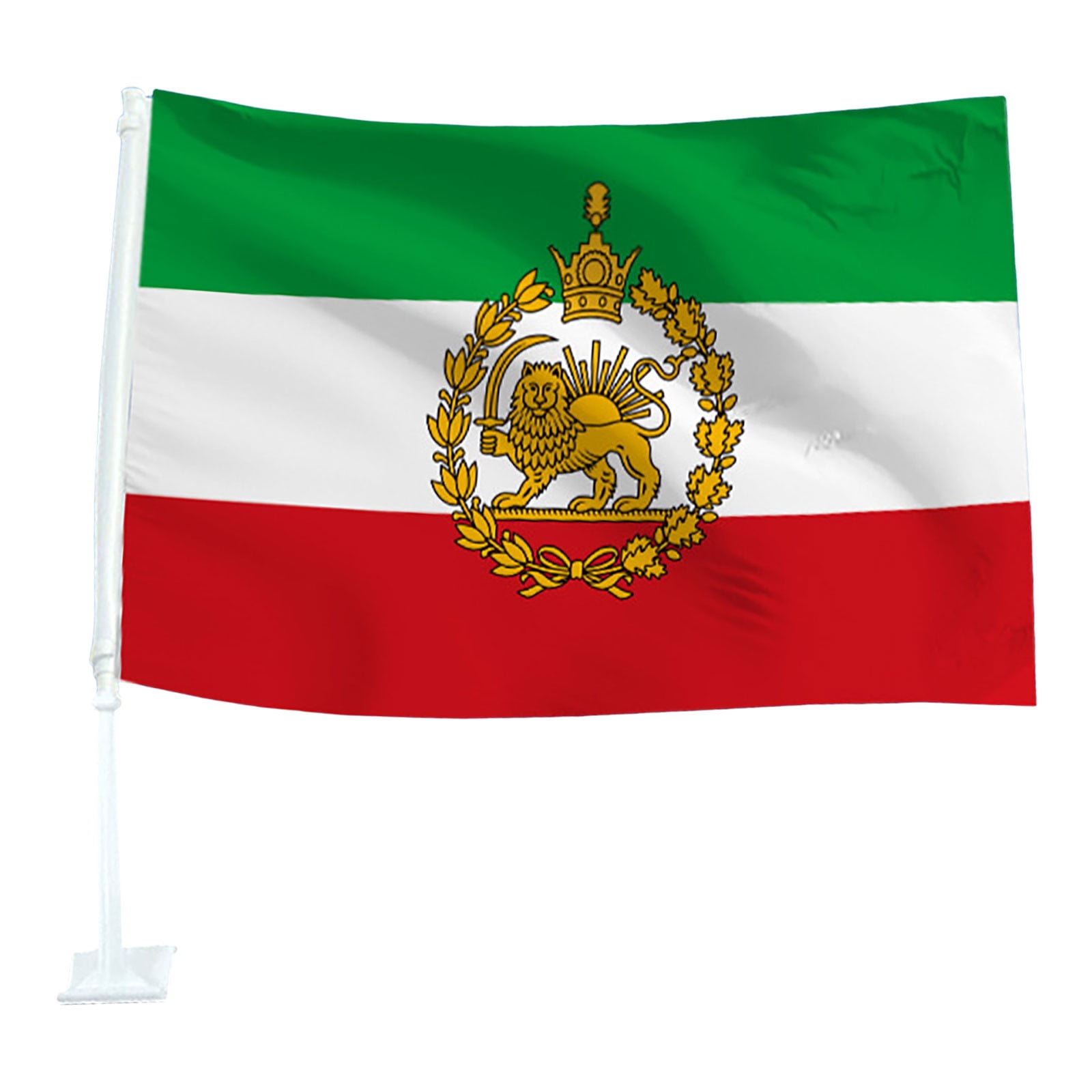 Beforeyayn Old Historic Iran Iranian Car Flags with Flagpole Mount ...