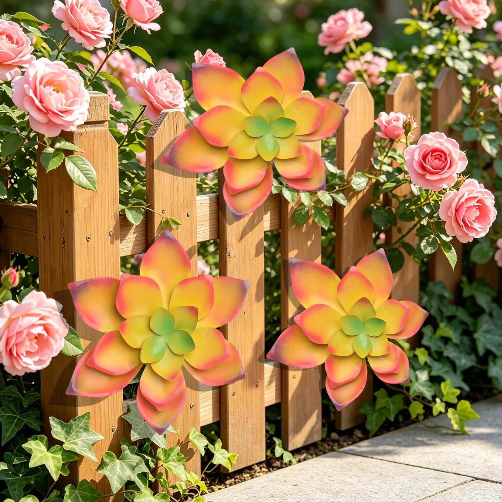 Beforeyayn Outdoor Garden Courtyard Iron Wall Hanging Decoration ...