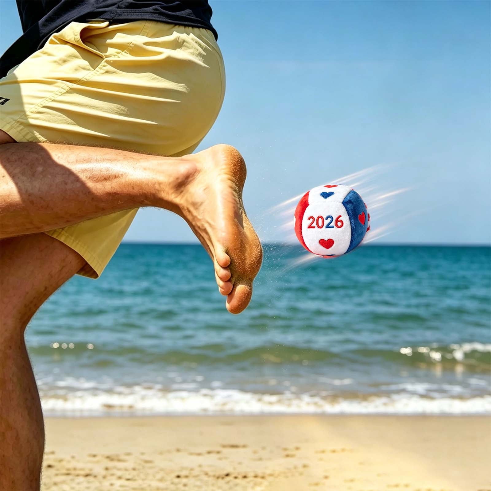 Beforeyayn Red White Blue Footbag, Polyester Handmade for 2026 ...