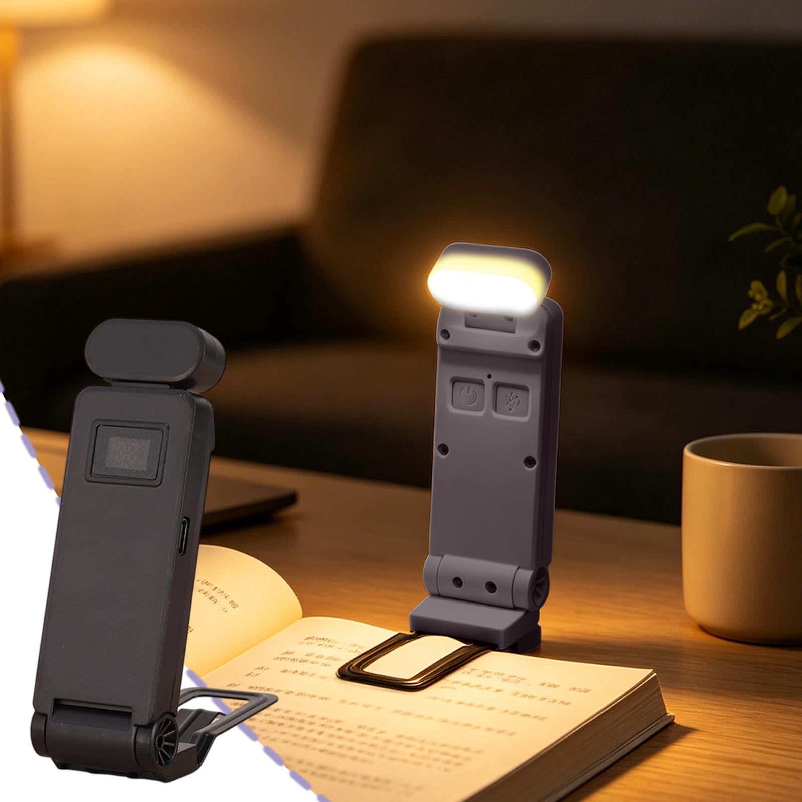 Beforeyayn Portable Clip Desk Lamp Usb, Rechargeable Mini Night Light ...