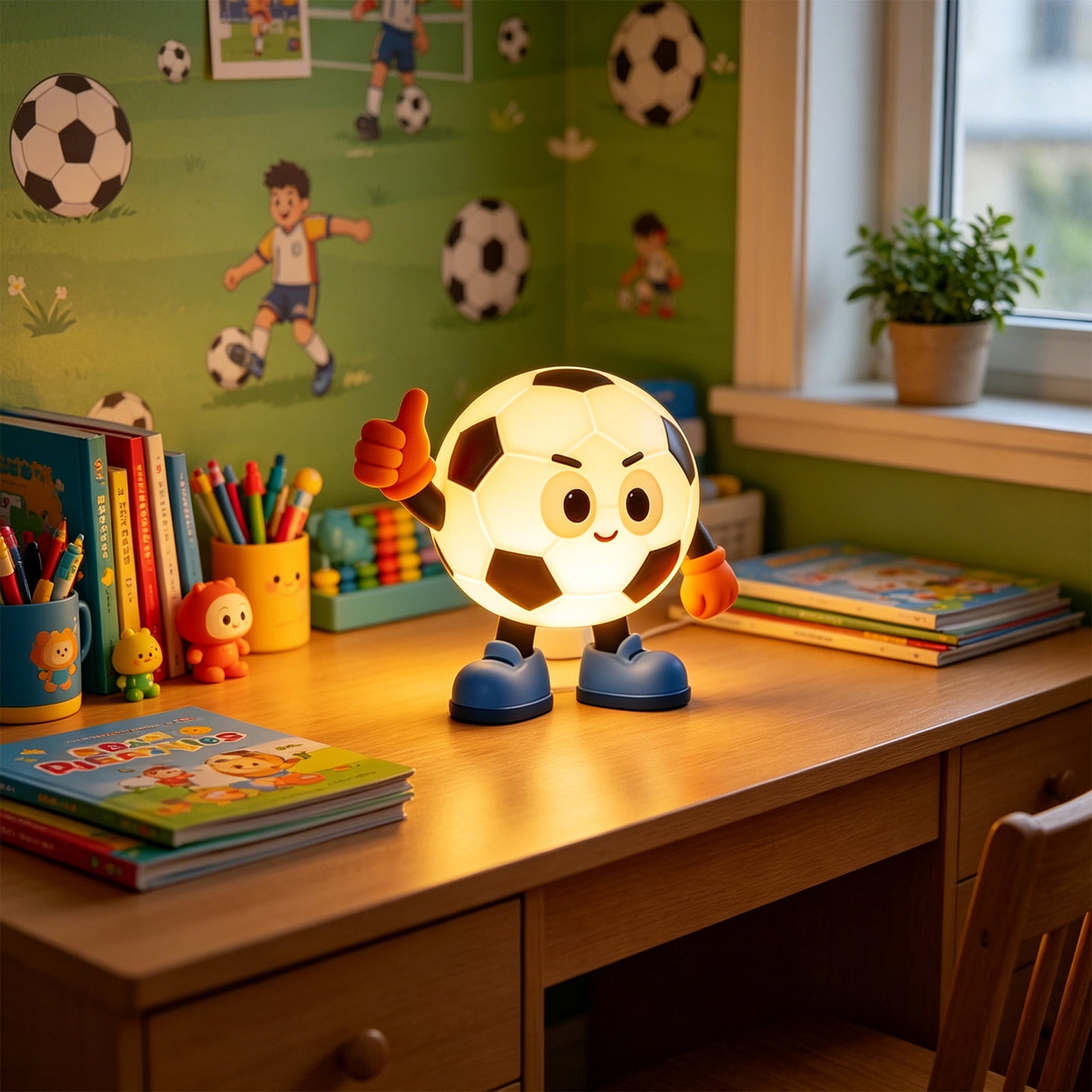 Beforeyayn Rechargeable Soccer Ball Night Light, for Adults Who Love ...