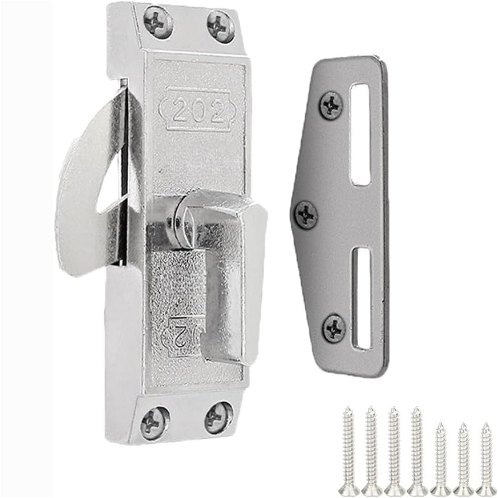 Beforeyayn Sliding Door Hook Lock, Adjustable Barn Door Security Lock ...