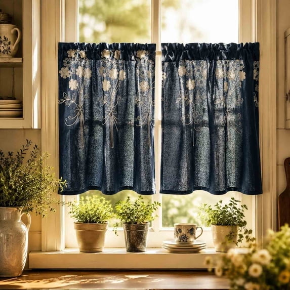 Beforeyayn Small Curtains for Short Windows, Short style decorative ...