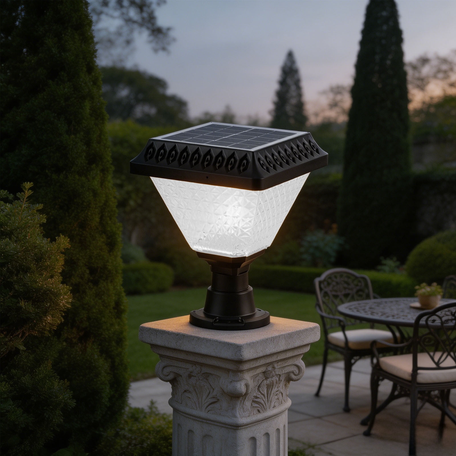 Beforeyayn Solar Post Cap Lights Color Changing, Led Fence Lights ...