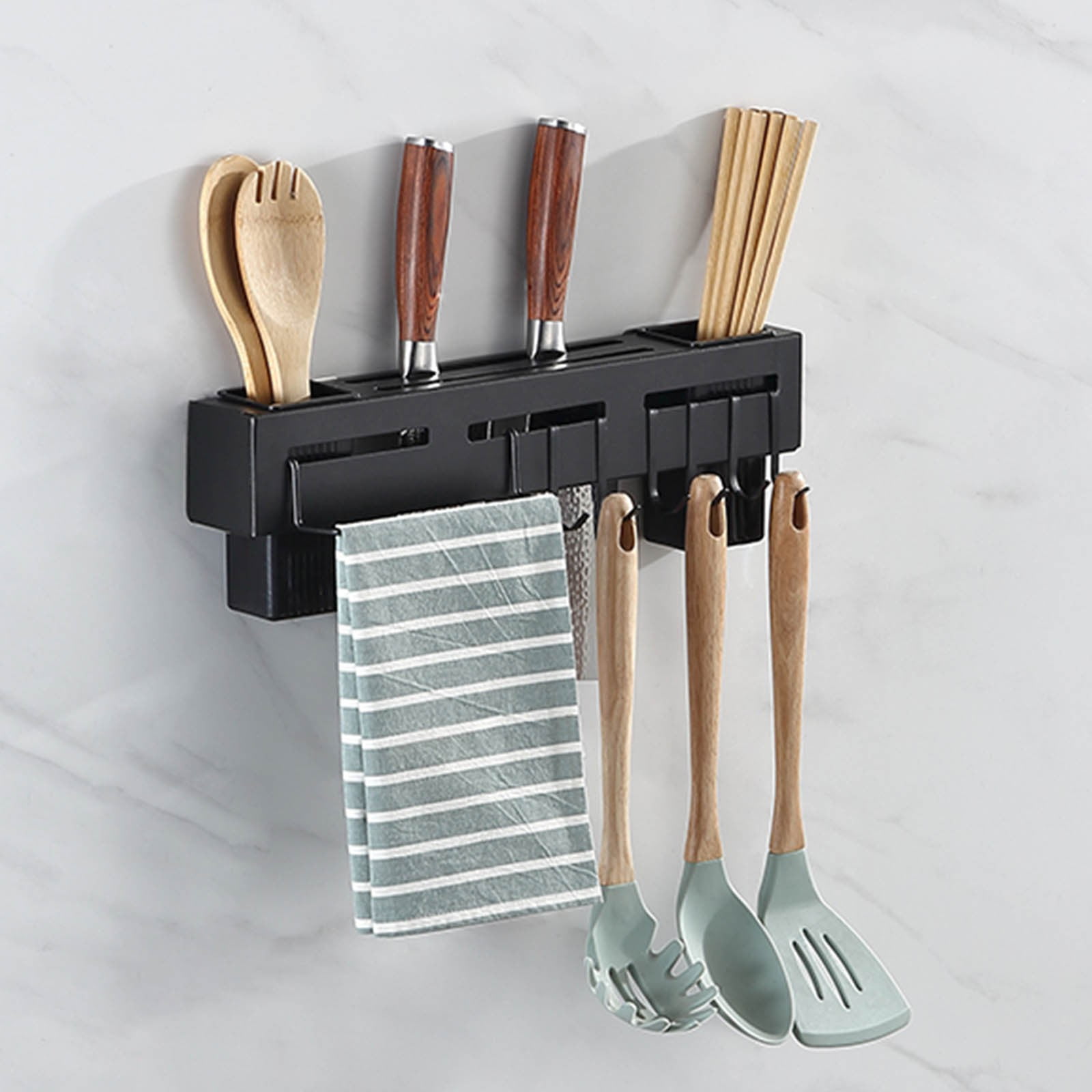 Beforeyayn Stainless Steel Multi-function Knife Block Wall-mounted ...