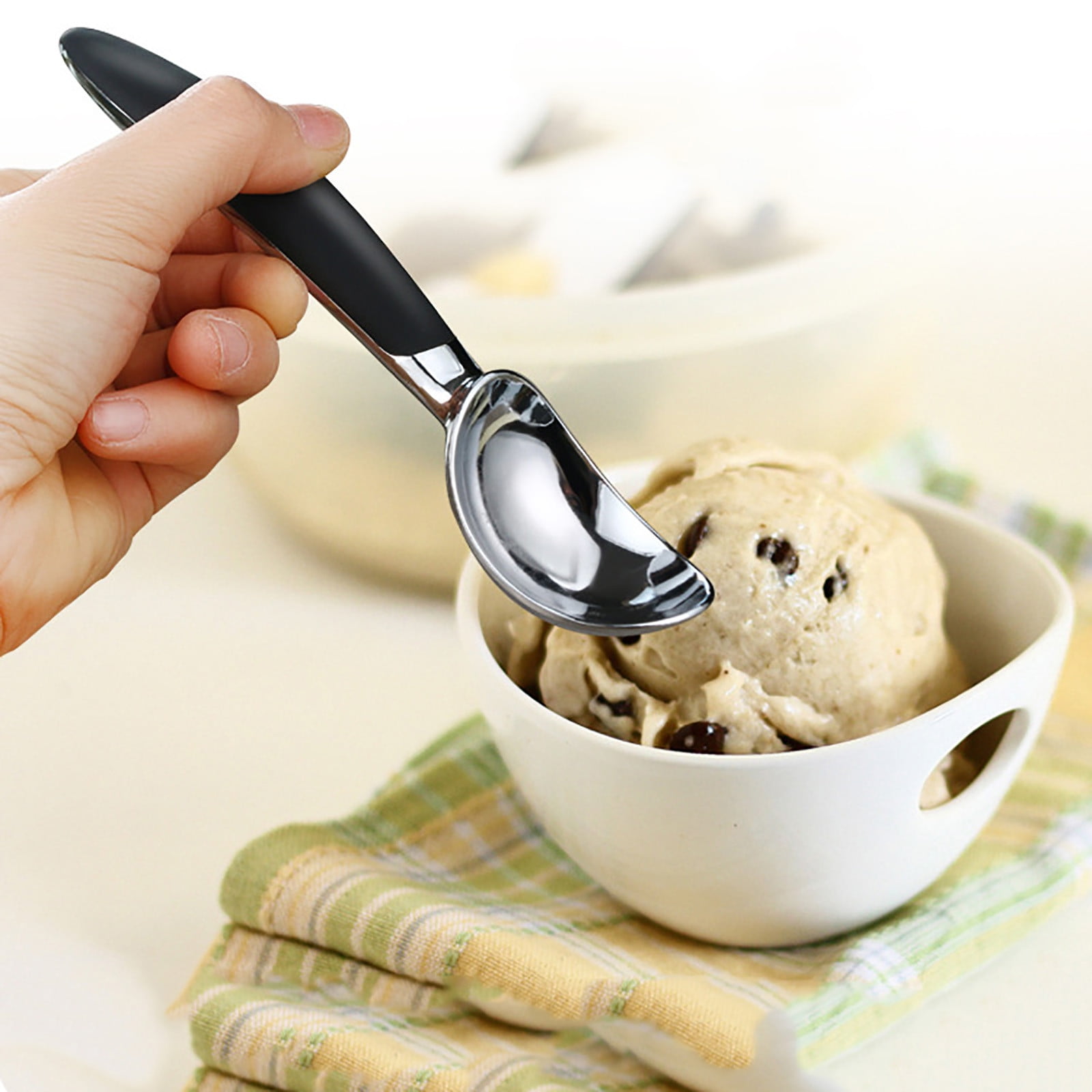 Beforeyayn 6.9 Inch Heavy-duty Ice Cream Spoon, Stainless Steel Grade ...