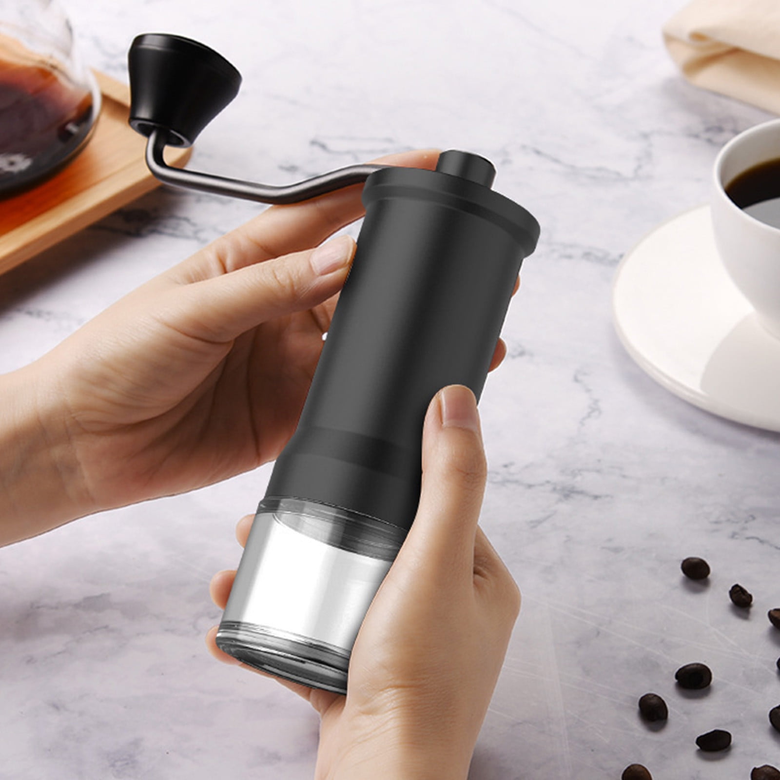 Beforeyayn Coffee Grinder, Hand Crank Coffee Machine, Portable Coffee ...