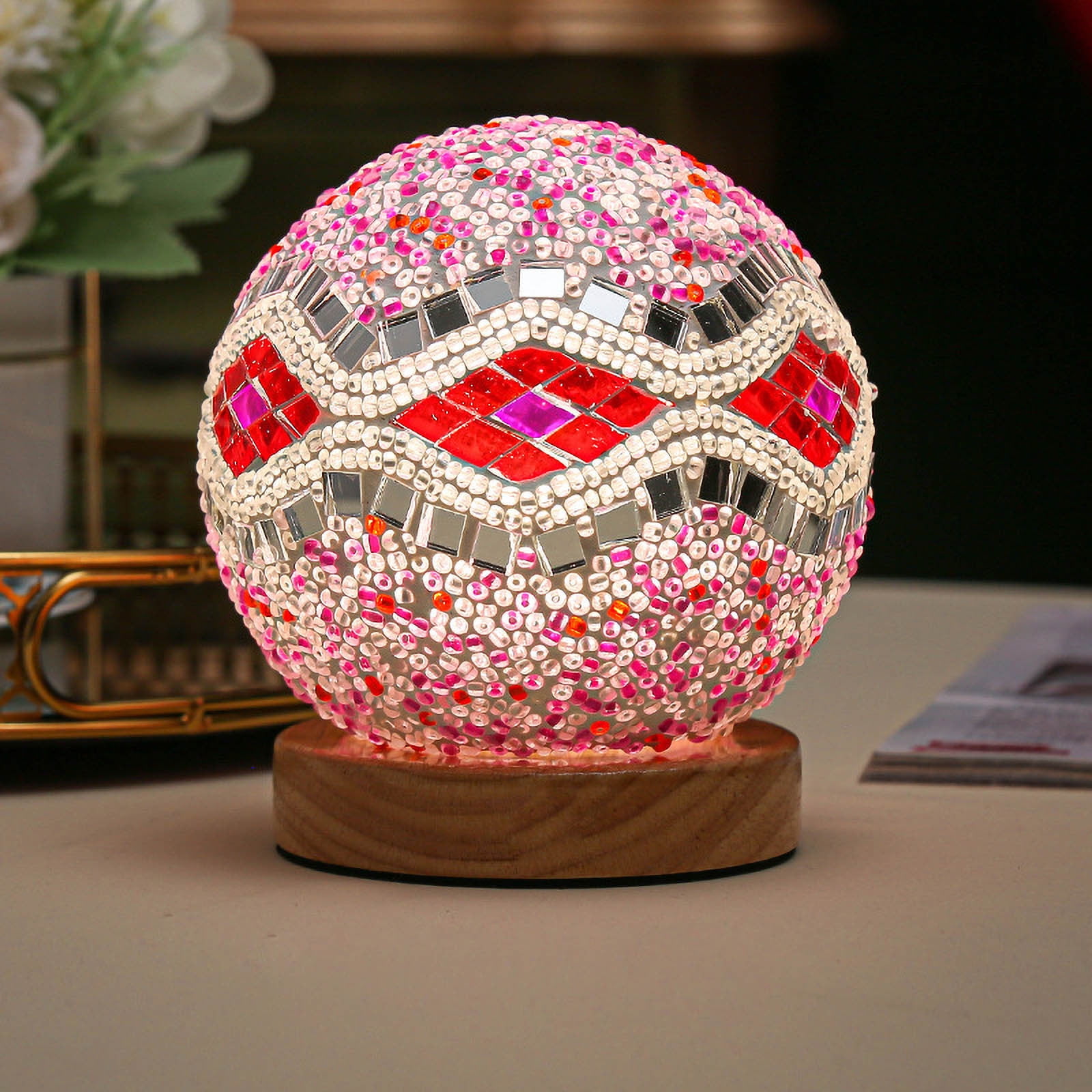 BeforeyaynLED Decorative Light USB Charging Night Lamp Three-Colour ...