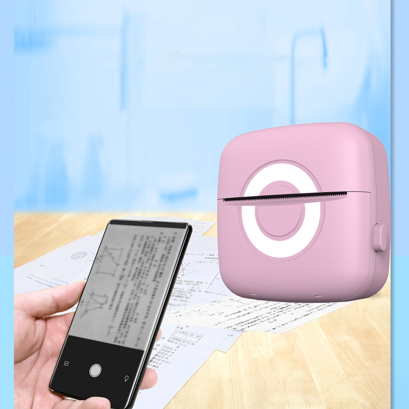 Beforeyayn Mini Printers Bluetooth Wireless Portable Mobile Printers ...