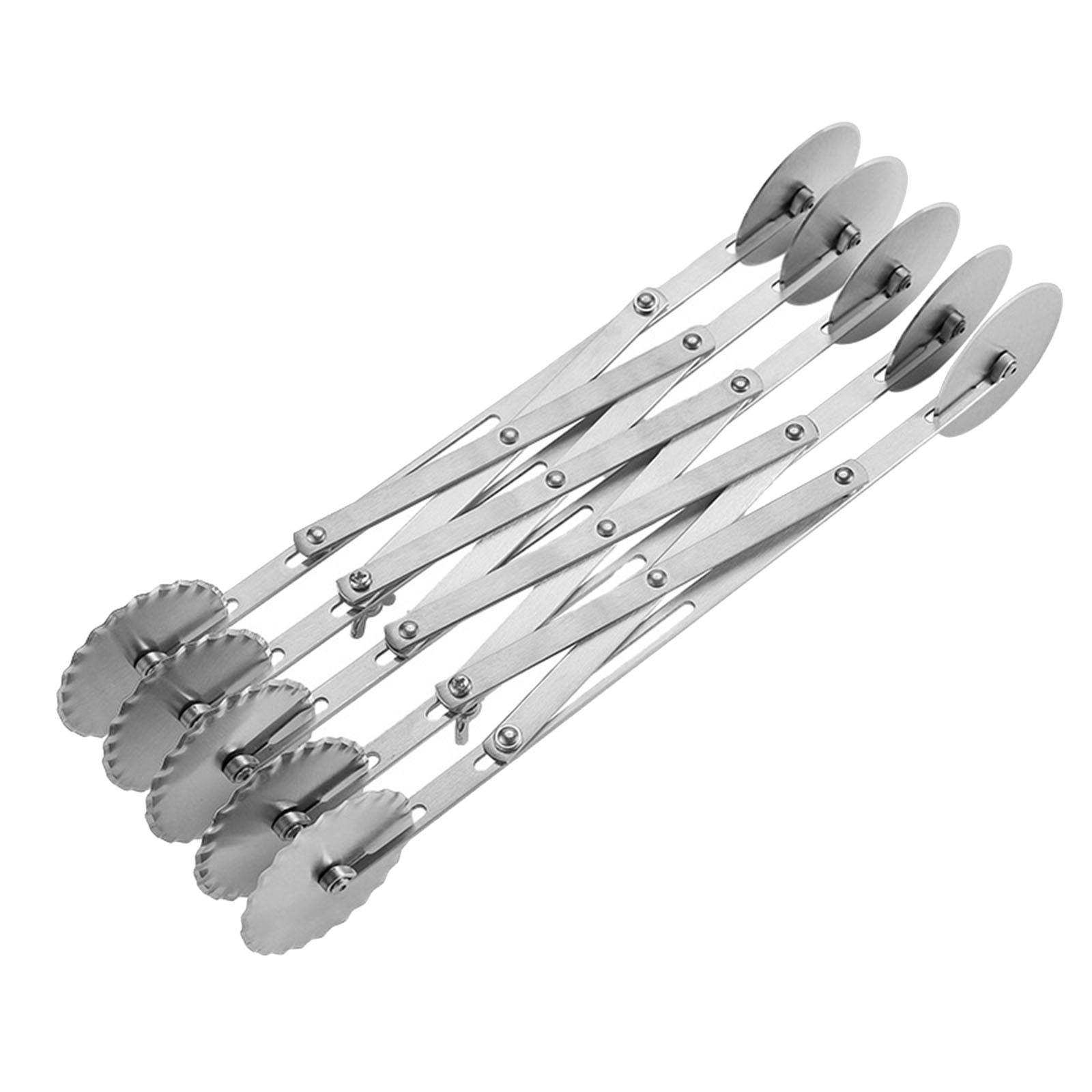 Beforeyayn Pizza Wheel Knife Stainless Steel Retractable Double-ended ...