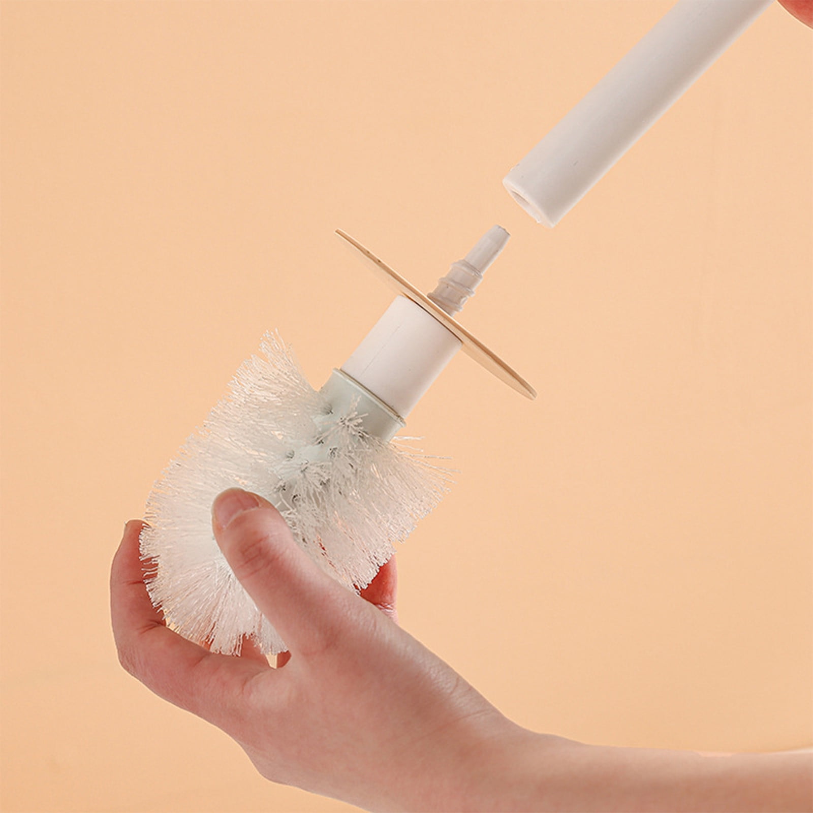 BeforeyaynPlastic Toilet Bowl Brush And Base Set, Ice Cream Style ...