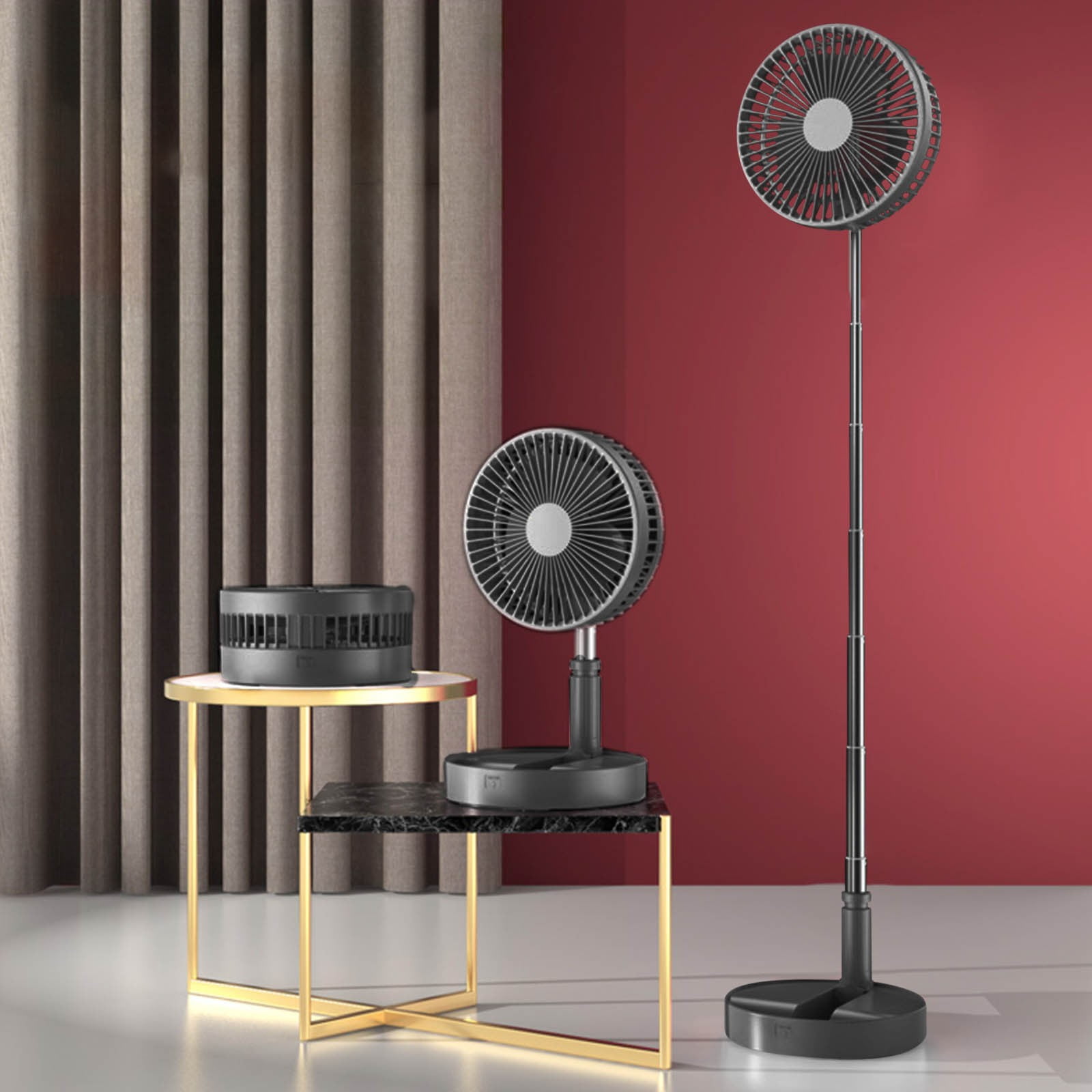 BeforeyaynPortable Fan Rechargeable, Stand & Table Fan Folding ...