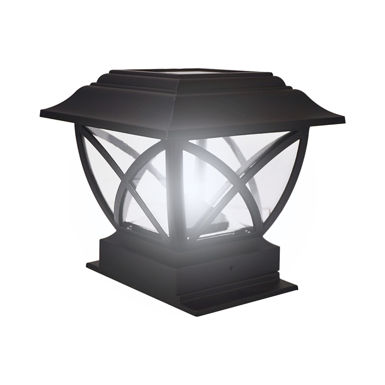 BeforeyaynSolar Post Light LED Cap Square Fence Outdoor Garden ...