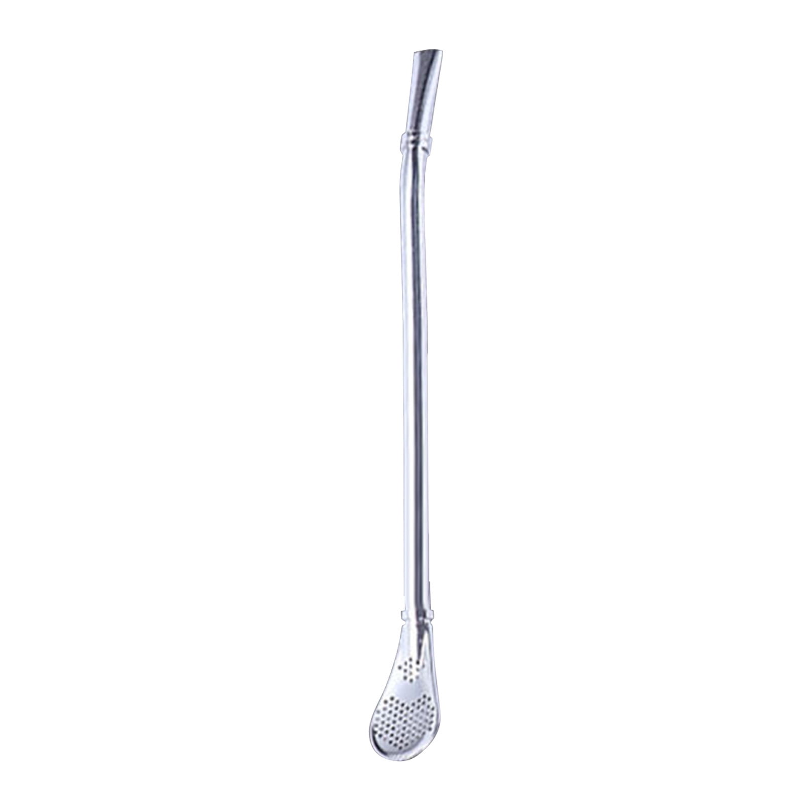 BeforeyaynStainless Steel Straw Spoon Dual Purpose Coffee Beverage ...