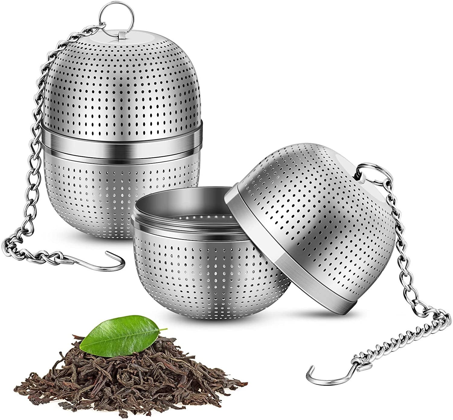 BeforeyaynStainless Steel Teacup Brewing Tea Strainer Spice Strainer ...