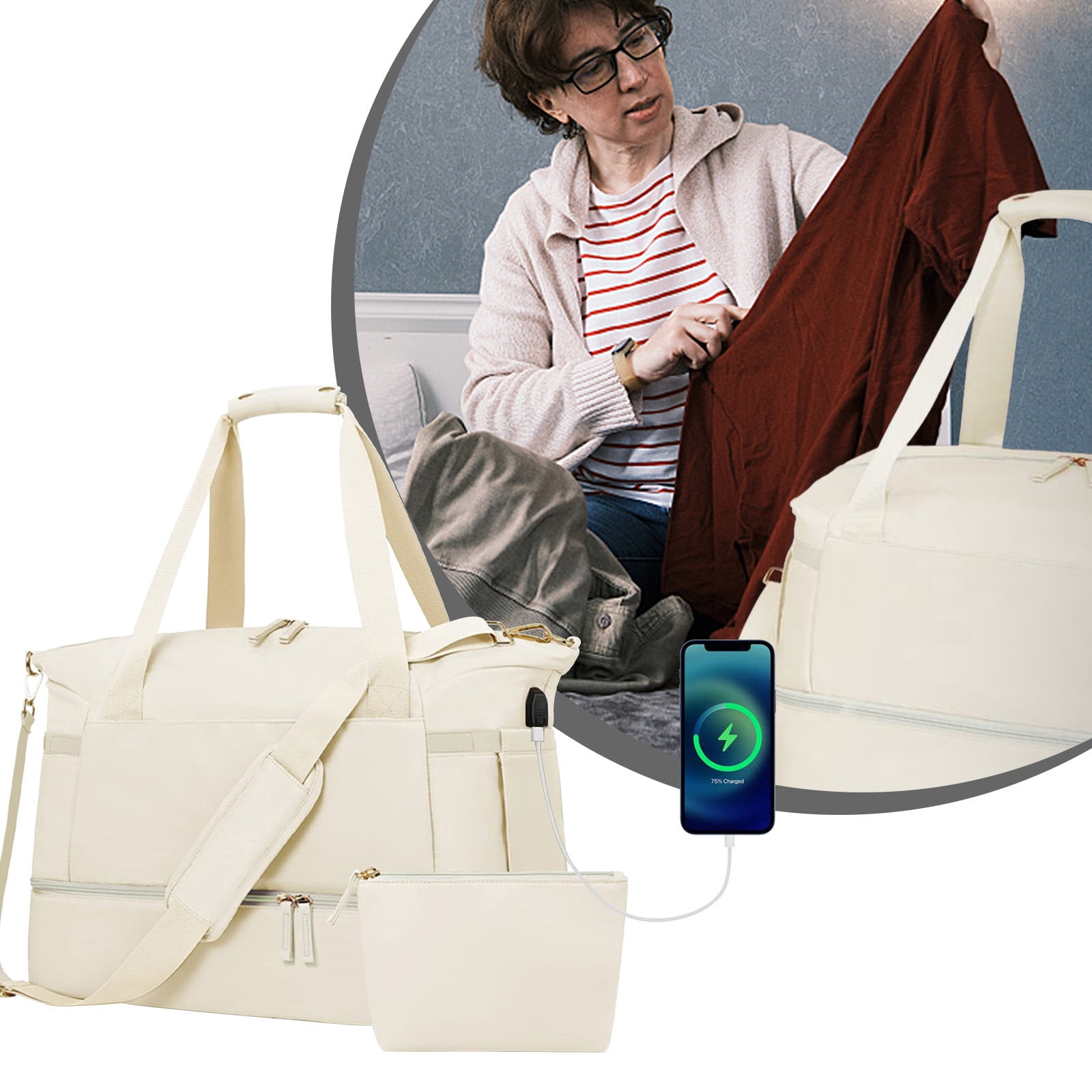 BeforeyaynTravel Duffel Bags For Women Weekenders Overnight Bag Gym ...