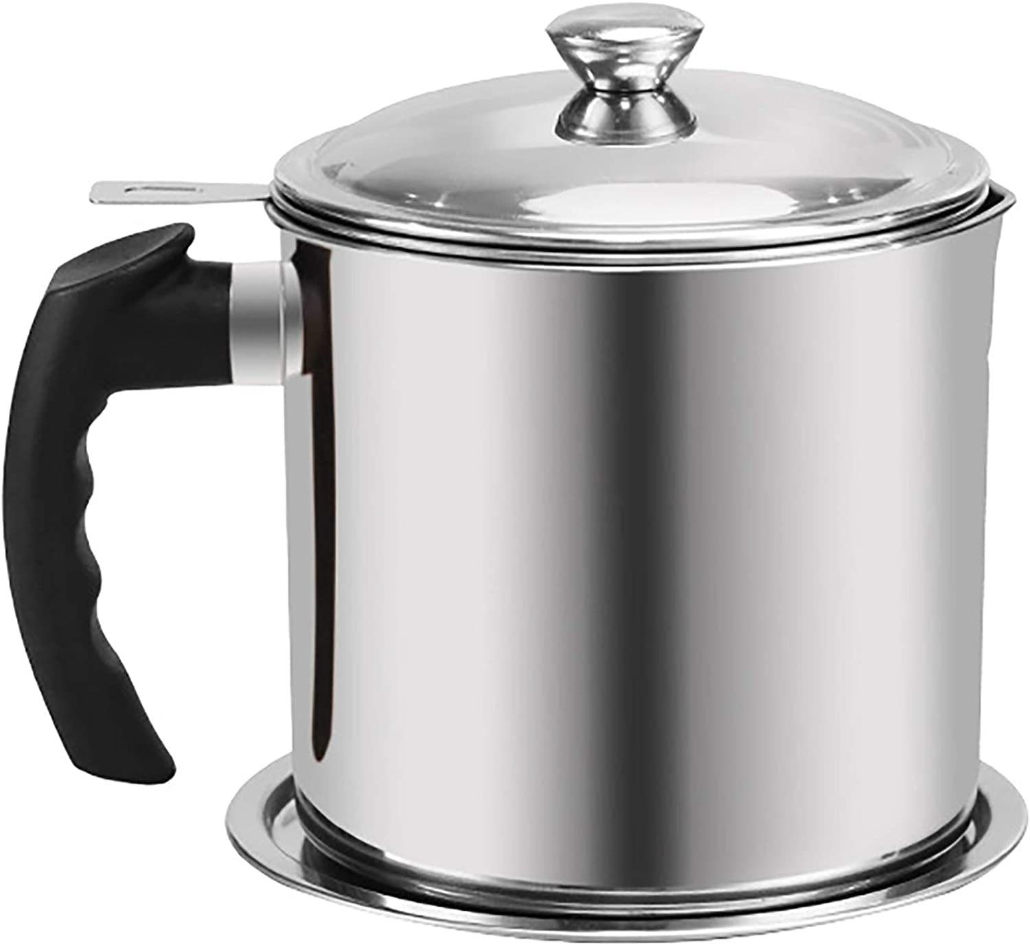 Befunky 1.3 Litres Oil Strainer Filter Cooking Oil Storage Grease Can For Reusing Frying Oil ...