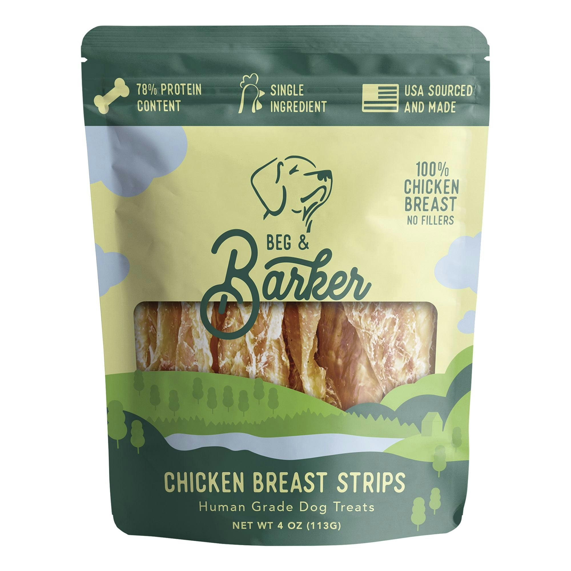 Beg And Barker Chicken Breast Dog Treats 4 oz (Pack Of 5) - Walmart.com