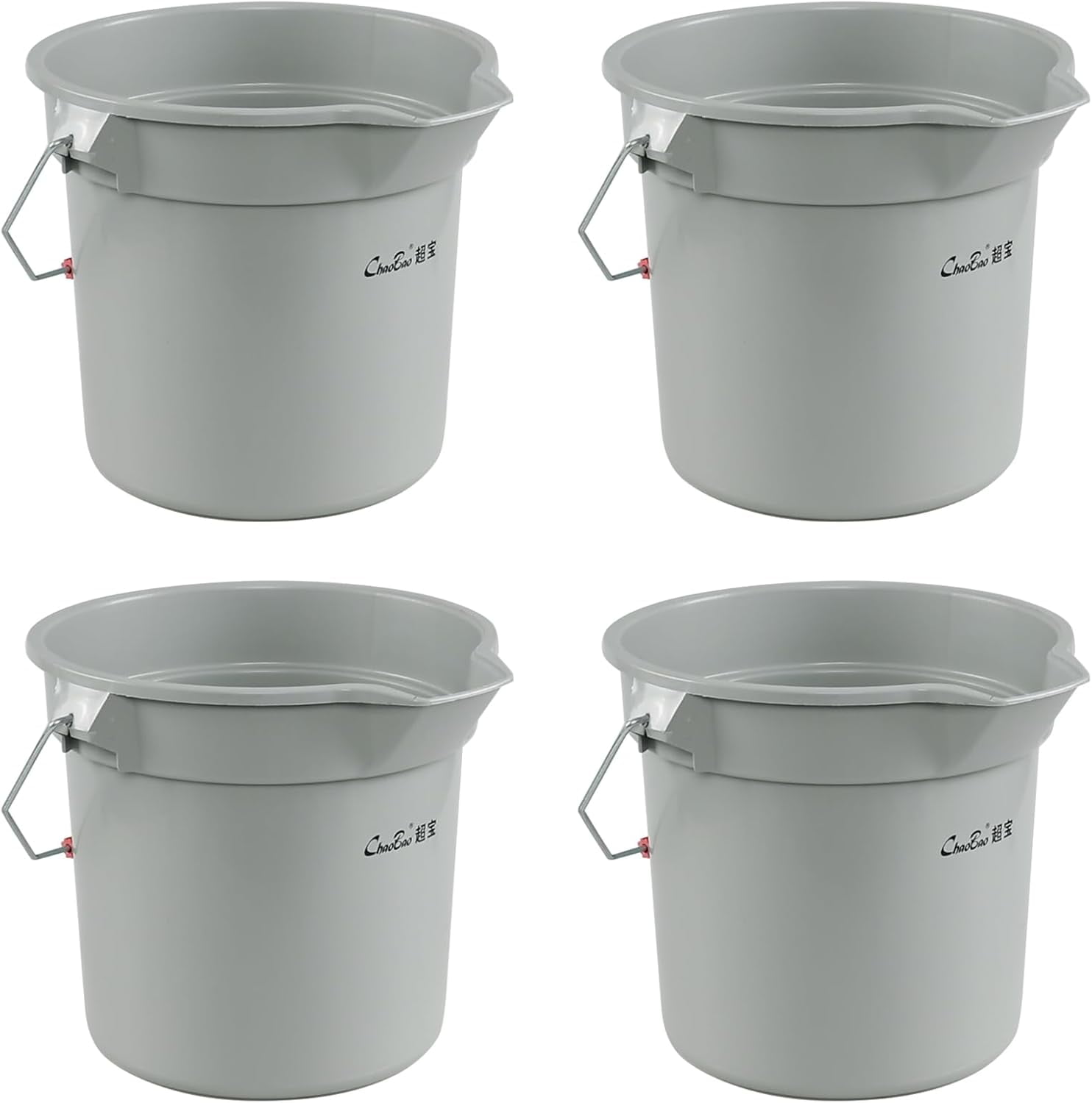 Begale 3.5 Gallon Commercial Cleaning Pail, Plastic Round Car Wash ...