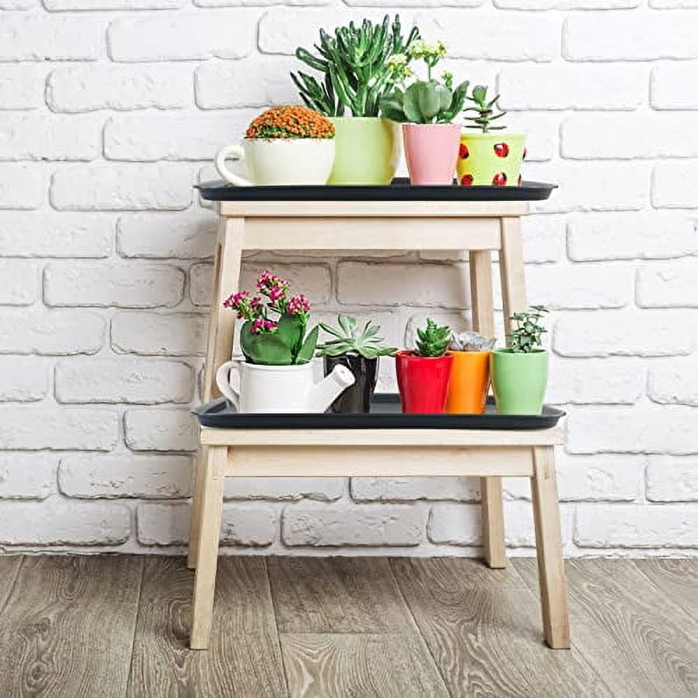 Begale 4-Pack Multi-Purpose Plastic Large Tray, Gray Boot Trays, 25.39 ...