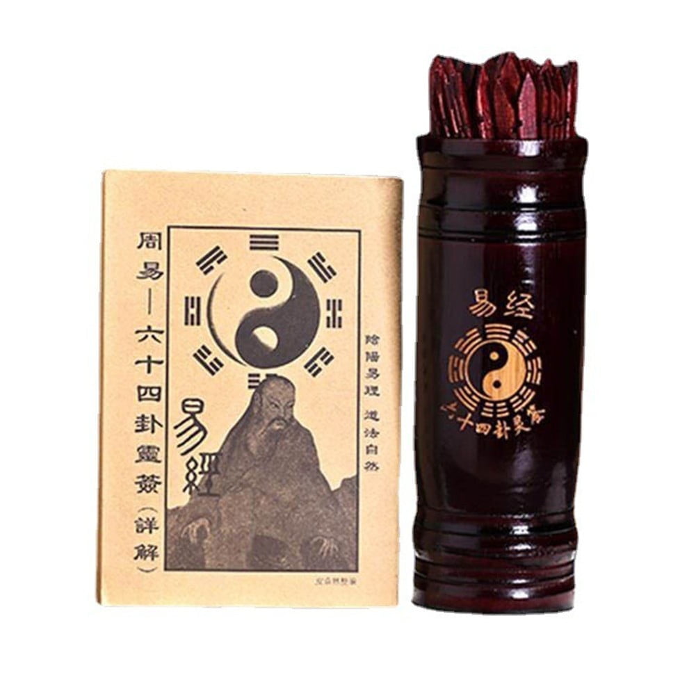 Begging Lottery Wooden Sticks Fortune Divination Bucket Chinese Prop ...