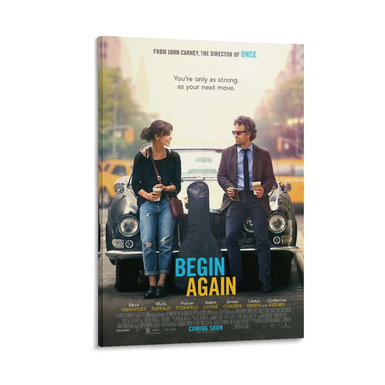 Begin Again Classic Movie Poster Poster Cool Artworks Painting Wall Art ...