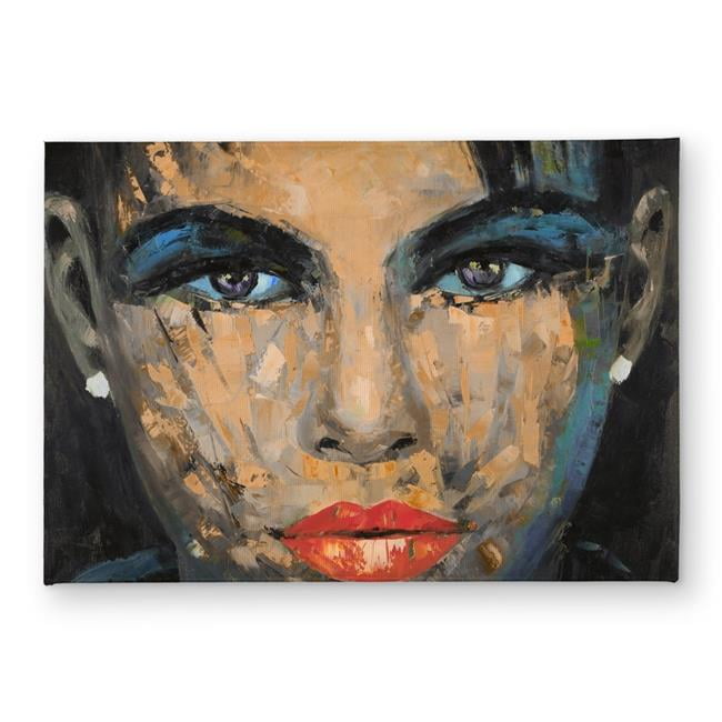 Begin Home Decor 17 x 24 in. Abstract Female Portrait Door Mat ...