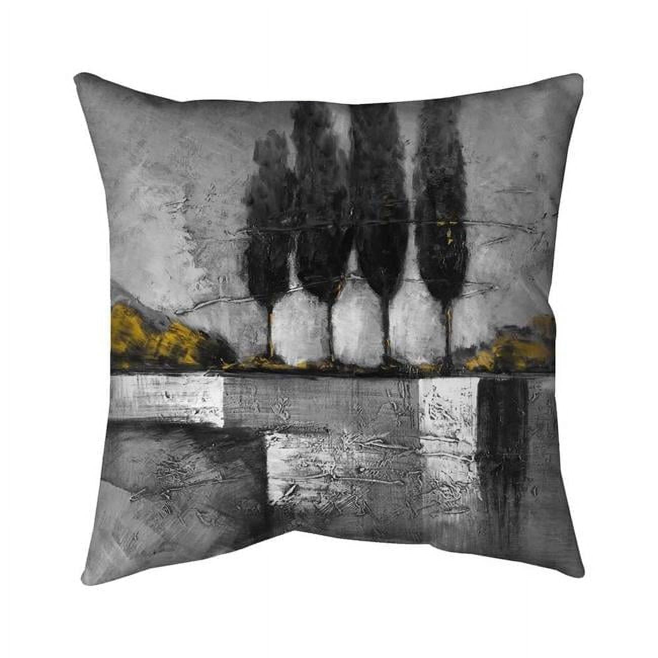 Begin Home Decor 20 x 20 in. Industrial Lanscape with Trees-Double ...