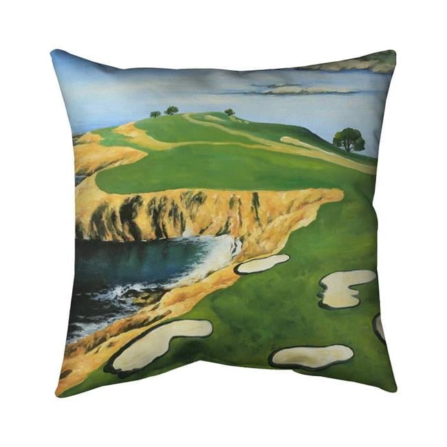 Begin Home Decor 20 x 20 in. Pebble Beach Golf Links-Double Sided Print ...
