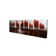 Begin Home Decor 20 x 60 in. Red Trees - Stunning Red Canvas Landscape ...
