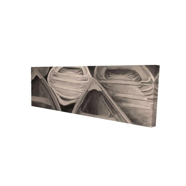 Begin Home Decor 2080-2060-CO70-1 20 x 60 in. Sepia Canoes - Bedroom ...