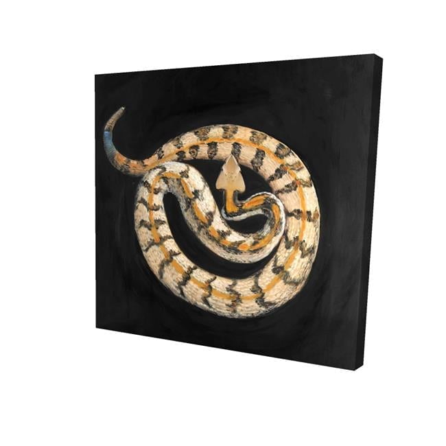 Begin Home Decor 2080-0808-AN281 8 x 8 in. Southern Timber Rattlesnake ...