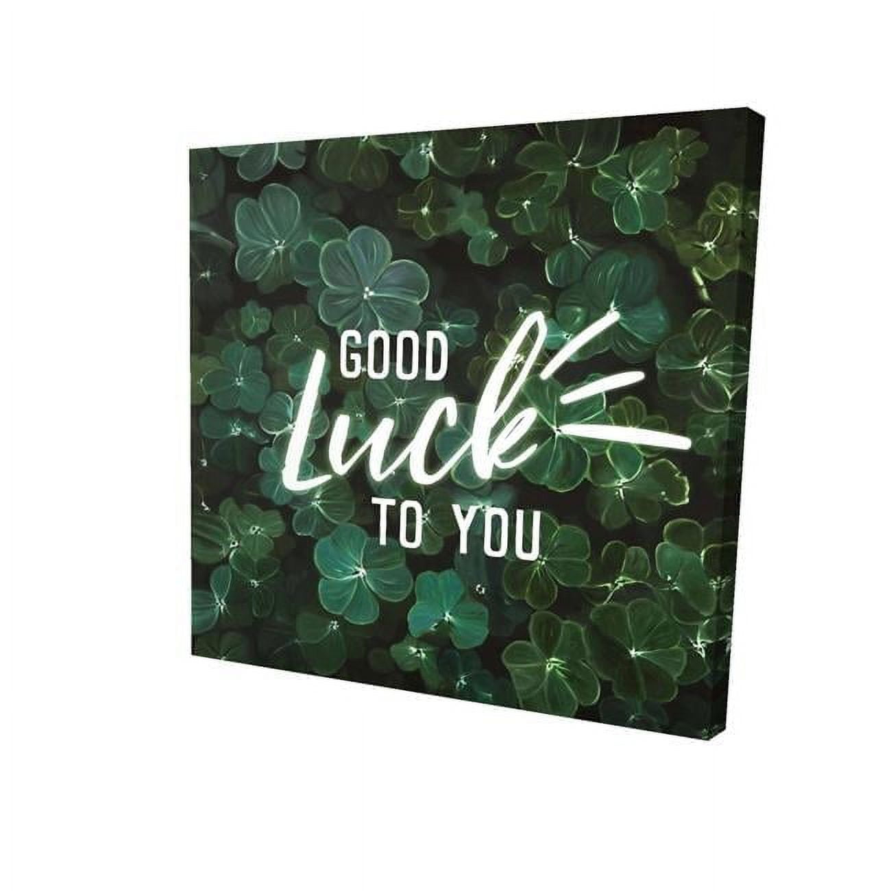 Begin Home Decor 2080-0808-FL363-1 8 x 8 in. Good Luck to You-Print on ...