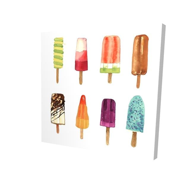 Begin Home Decor 2080-0808-GA115 8 x 8 in. Iced Lollipop-Print on ...