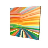Begin Home Decor 2080-0808-LA88 8 x 8 in. Colorful Road Landscape ...