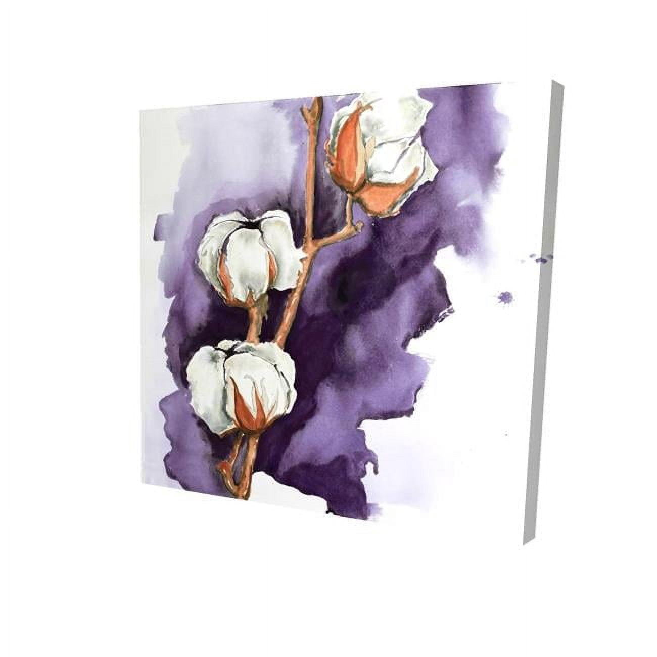 Begin Home Decor 2080-1616-FL251-2 16 x 16 in. Cotton Flowers on A ...