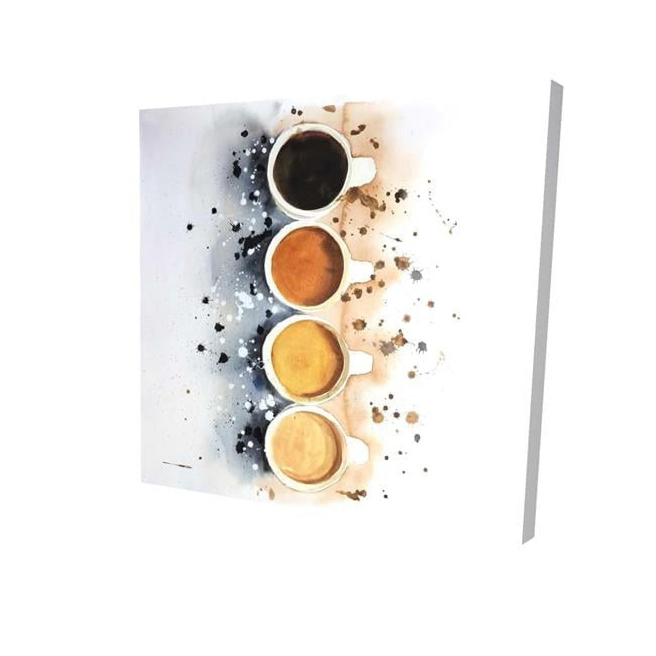 Begin Home Decor 2080-1616-GA99 16 x 16 in. Four Cups of Coffee with ...