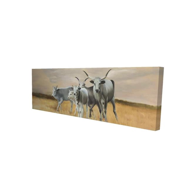 Begin Home Decor 2080-1648-AN319 16 x 48 in. Rustic Nguni Breeding Farm ...