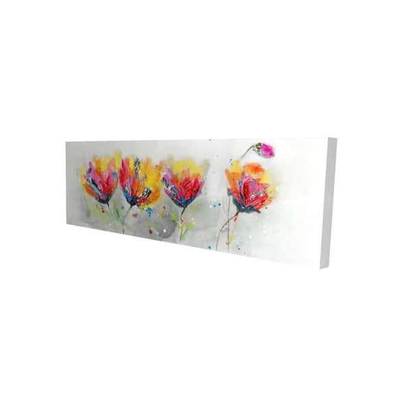 Begin Home Decor 2080-1648-FL66-1 16 x 48 in. Floral & Botanical Gray ...