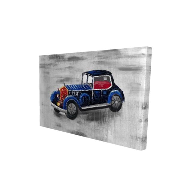 Begin Home Decor 2080-2030-TR17-1 20 x 30 in. Vintage Blue Toy Car ...